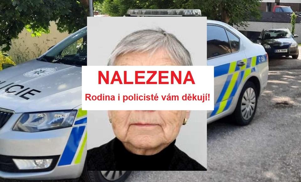 Pohřešovaná stařenka byla před chvílí nalezena v Plzni | Krimi Plzeň